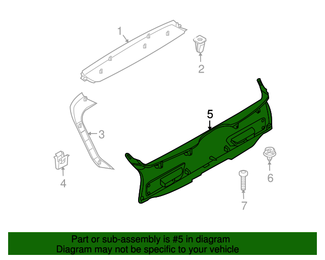 Genuine BMW 51-49-7-172-134 | Lower Trim Panel | FREE Shipping on Most ...