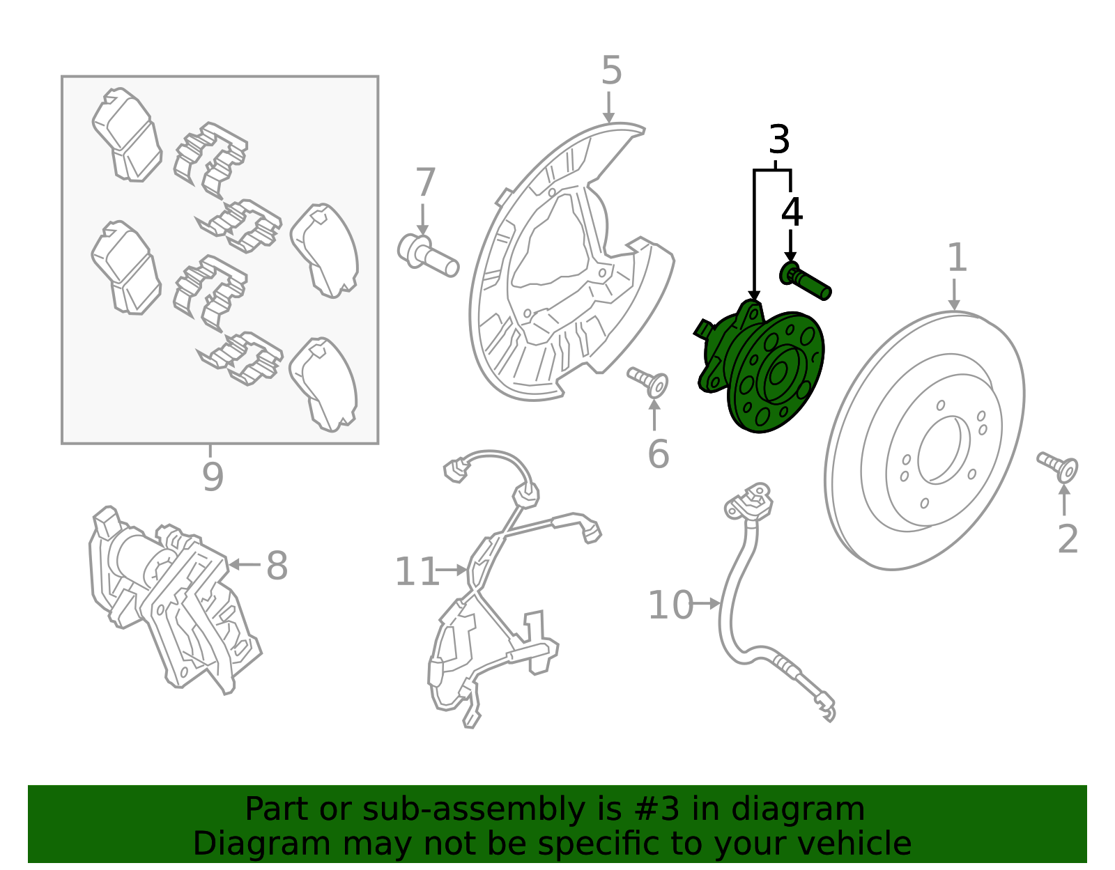 2019-2023 Hyundai Kona Electric Hub Assembly 52730-K4000 | World OEM ...