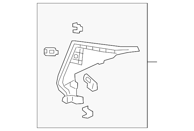 205-690-75-25-9F93 - Rear Pillar Trim 2017-2020 Mercedes-Benz ...