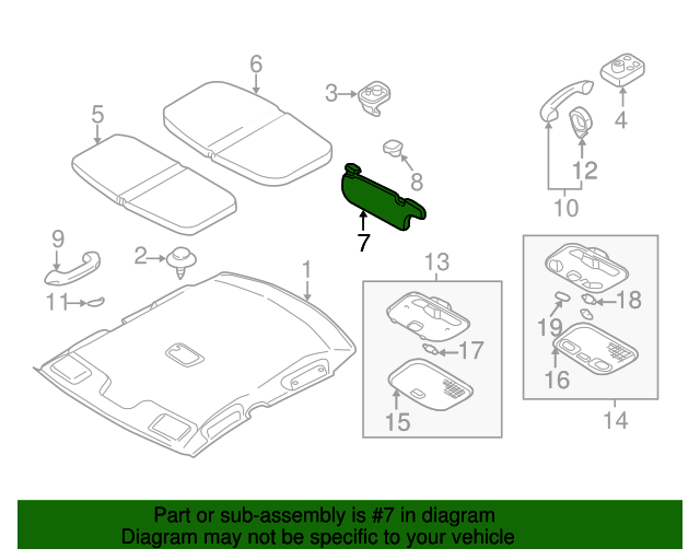 BL8E-69-320B-03 - Sun-Visor - 2001-2003 Mazda | Werner Mazda Parts