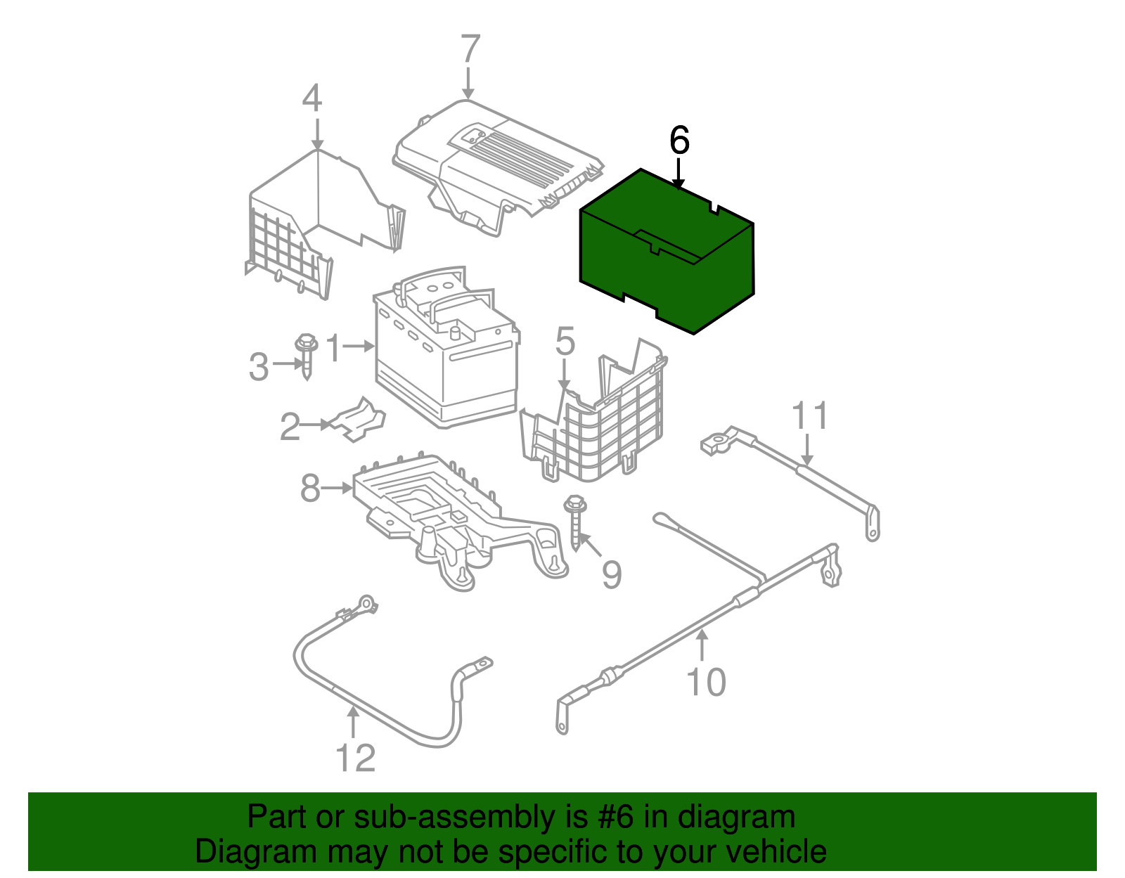 2002-2025 Volkswagen Battery Cover 5WA-915-418-A | VW Direct Auto Parts