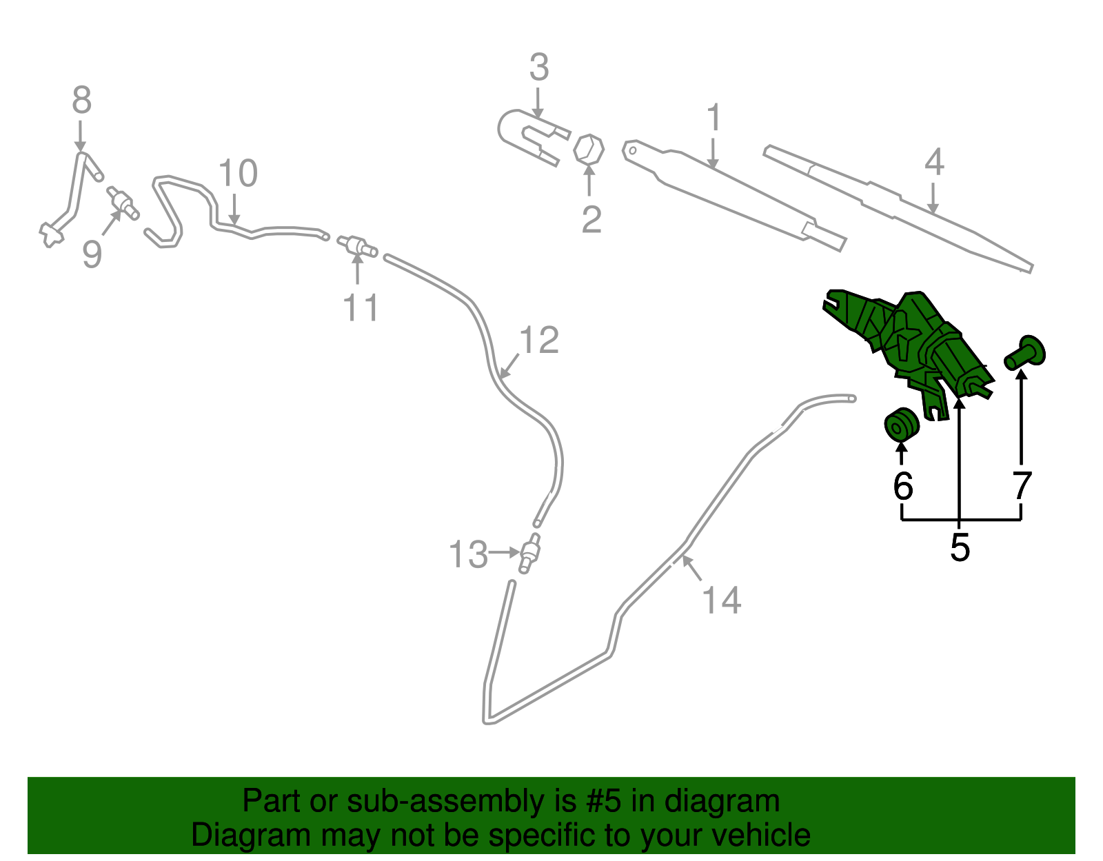 98700-C5000 - Wiper Motor 2016-2020 Kia Sorento | Kia.Parts Store