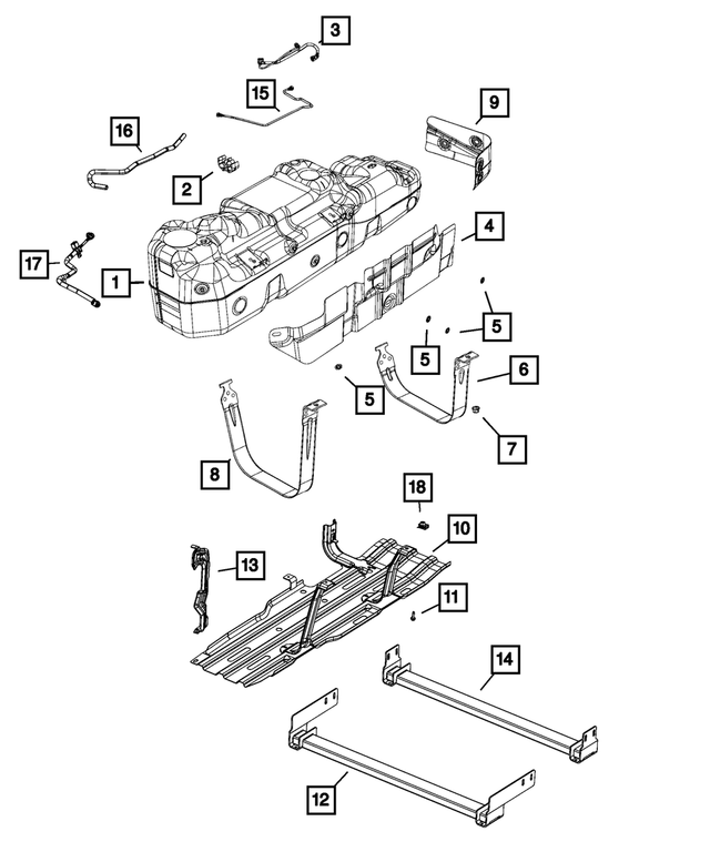 2019-2025 Ram 1500 Skid Plate Cross-Member 68372361AB | QuirkParts