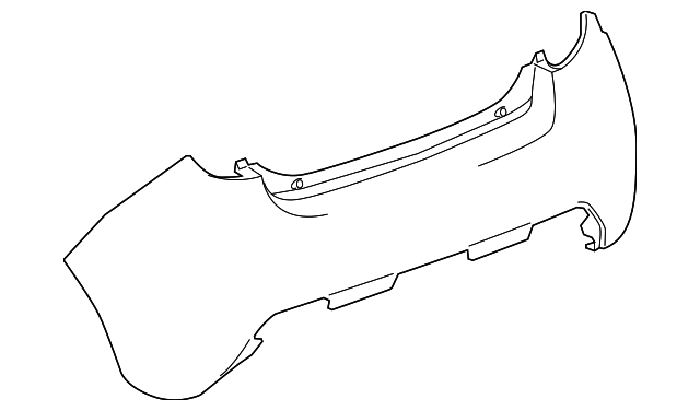 2013-2015 Chevrolet Spark Rear Bumper Cover 95258560 GM | GMPartsDirect.com