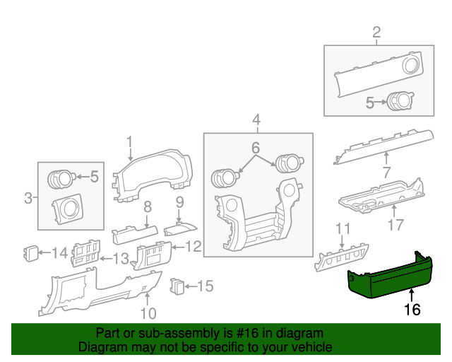 2014-2020 Toyota Tundra Finish Panel 55479-0C070-C0 | Toyota Parts Center