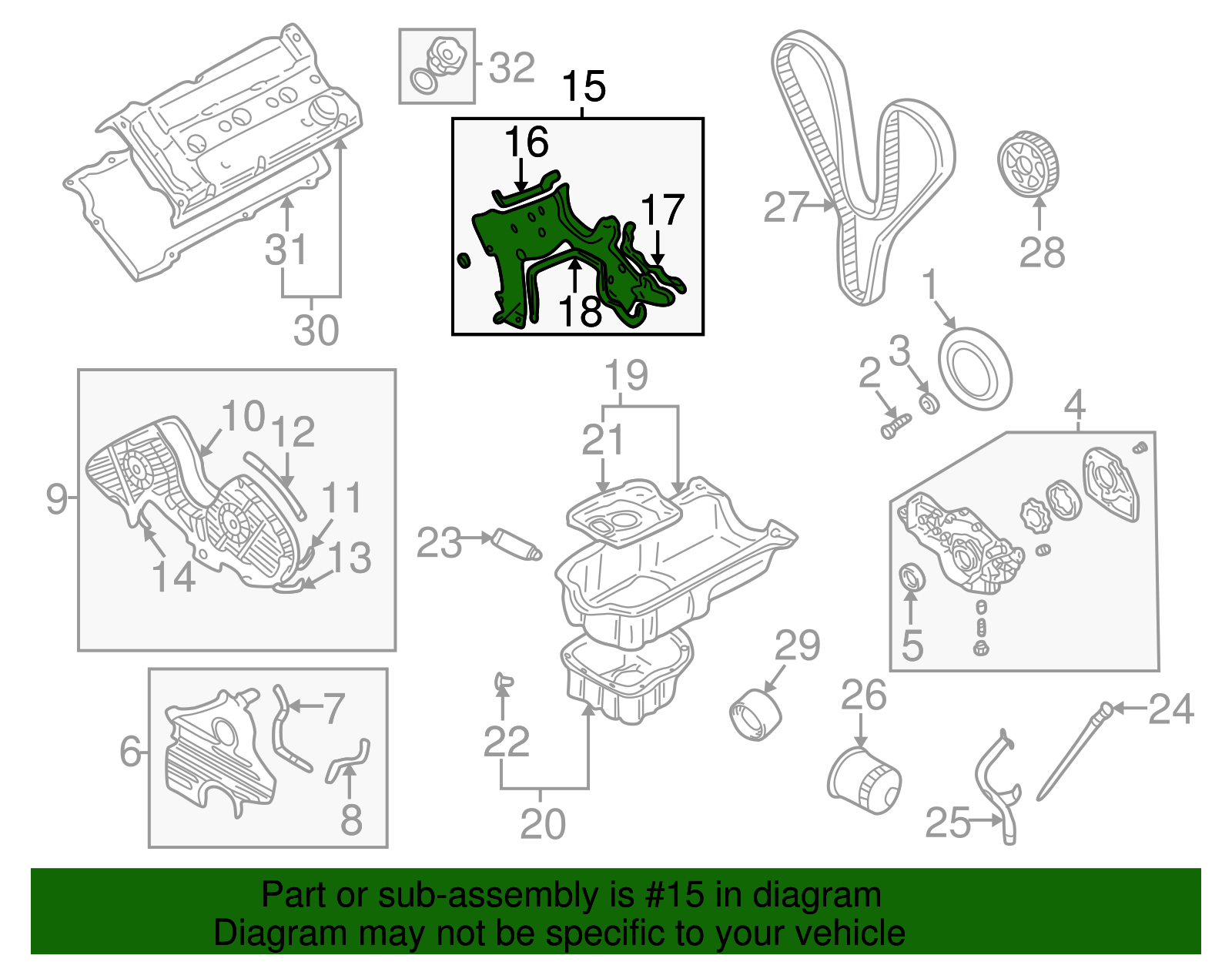 1999-2009 Hyundai Inner Timing Cover 21370-37101 | Retail Performance ...