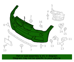 Genuine BMW 51-11-9-883-765 | Bumper Cover | FREE Shipping on Most ...