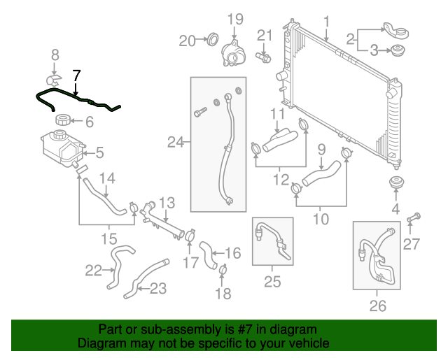 2004-2008 Chevrolet Hose 96536611 | GMPartsDirect.com