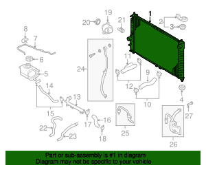 Genuine OEM Radiator Part# 96817344 Fits 2004 Chevrolet Aveo: Up To 35% ...