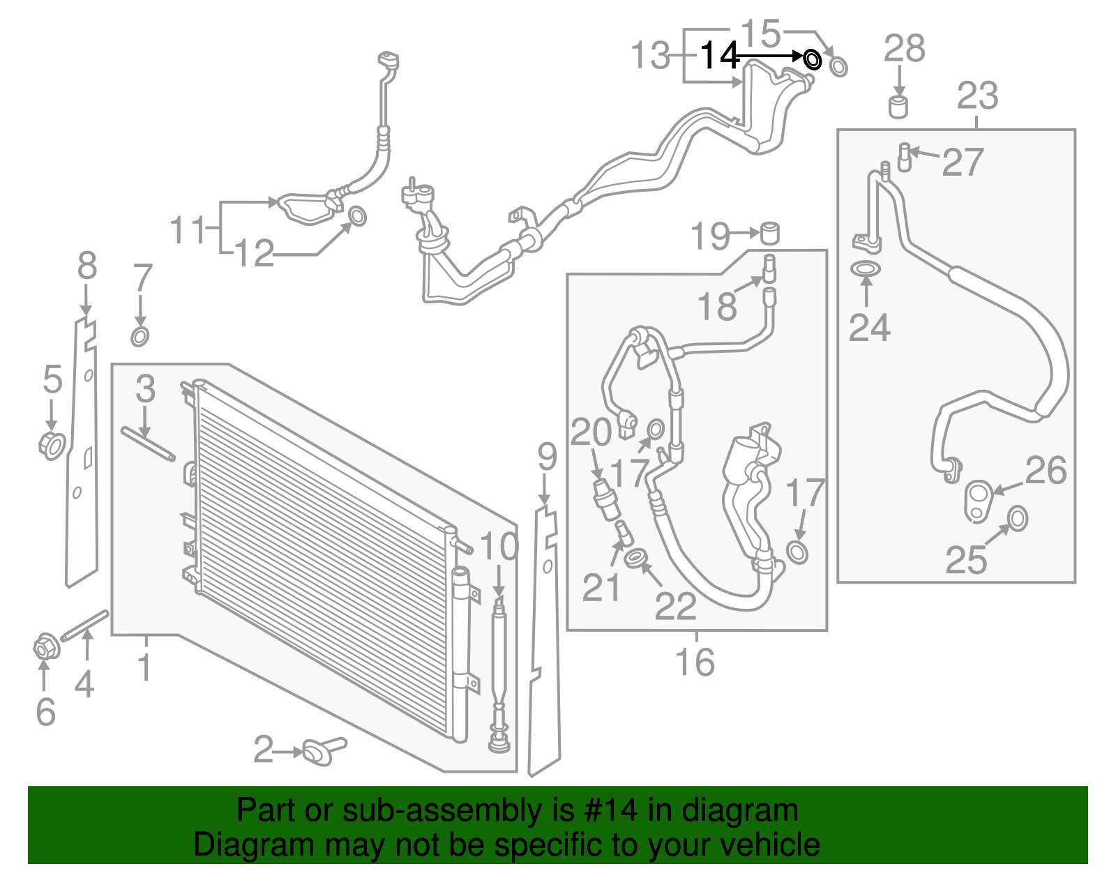 2014-2024 Ford O-Ring 6E5Z-19E889-E | NewAutoParts.com