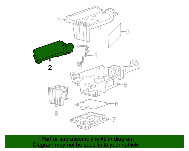 2016-2022 Toyota Interior Rear View Mirror 83165-47070 | Toyota Parts ...
