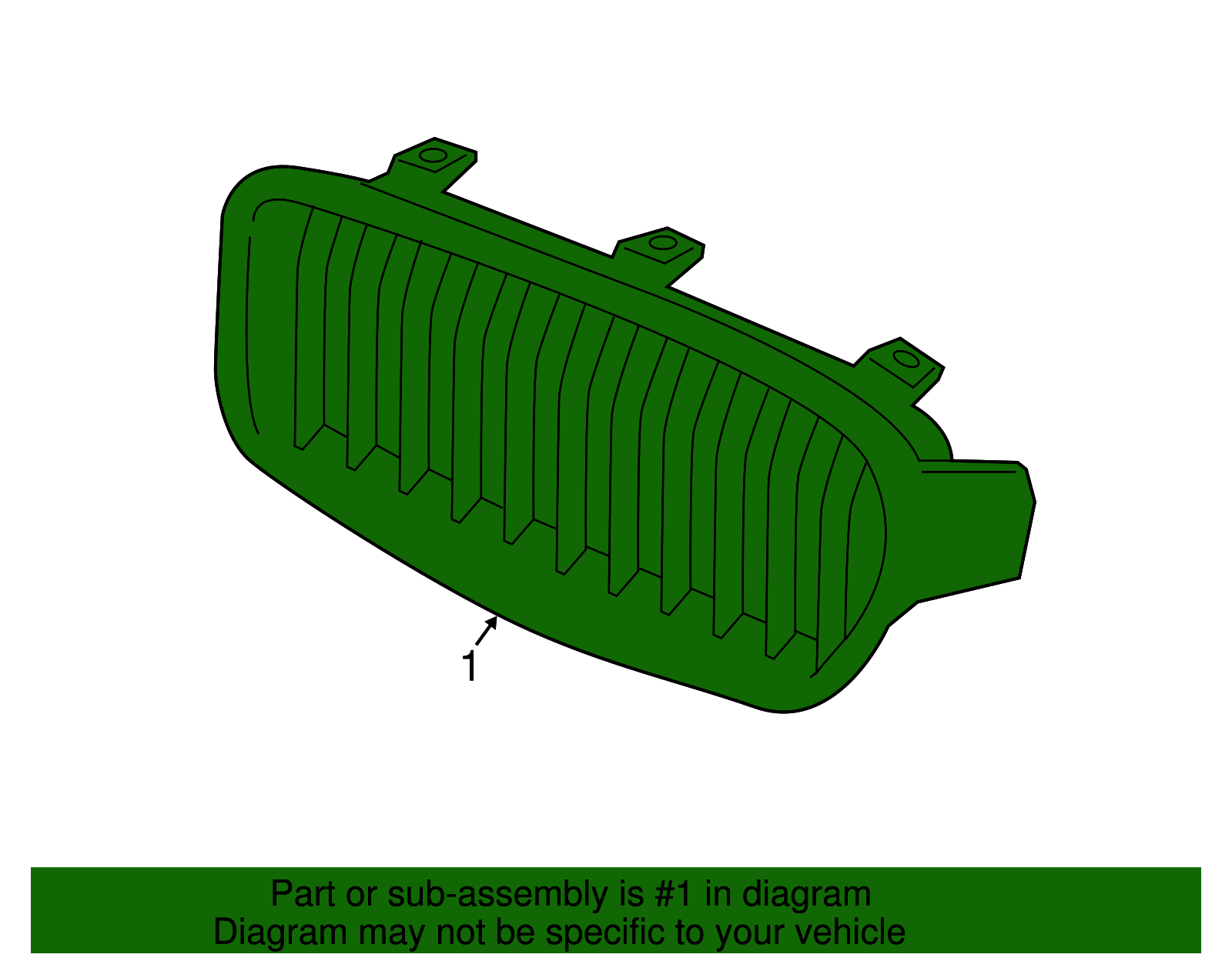 2012-2019 BMW Grille 51137260497 | OEM Parts Online