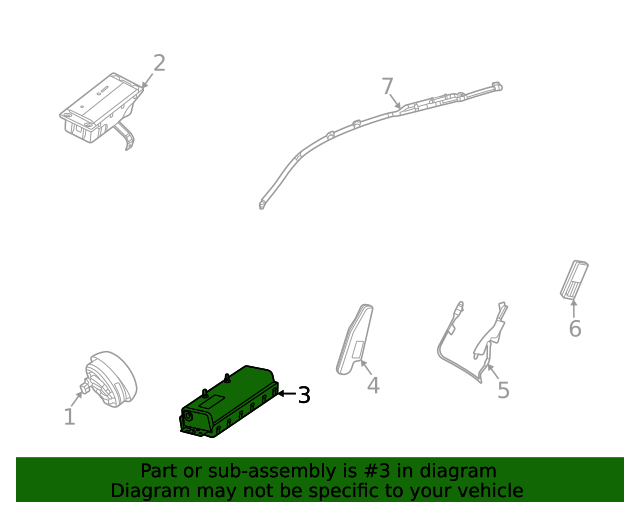 167-860-75-01 - Knee Air Bag 2020-2023 Mercedes-Benz | Mercedes-Benz ...
