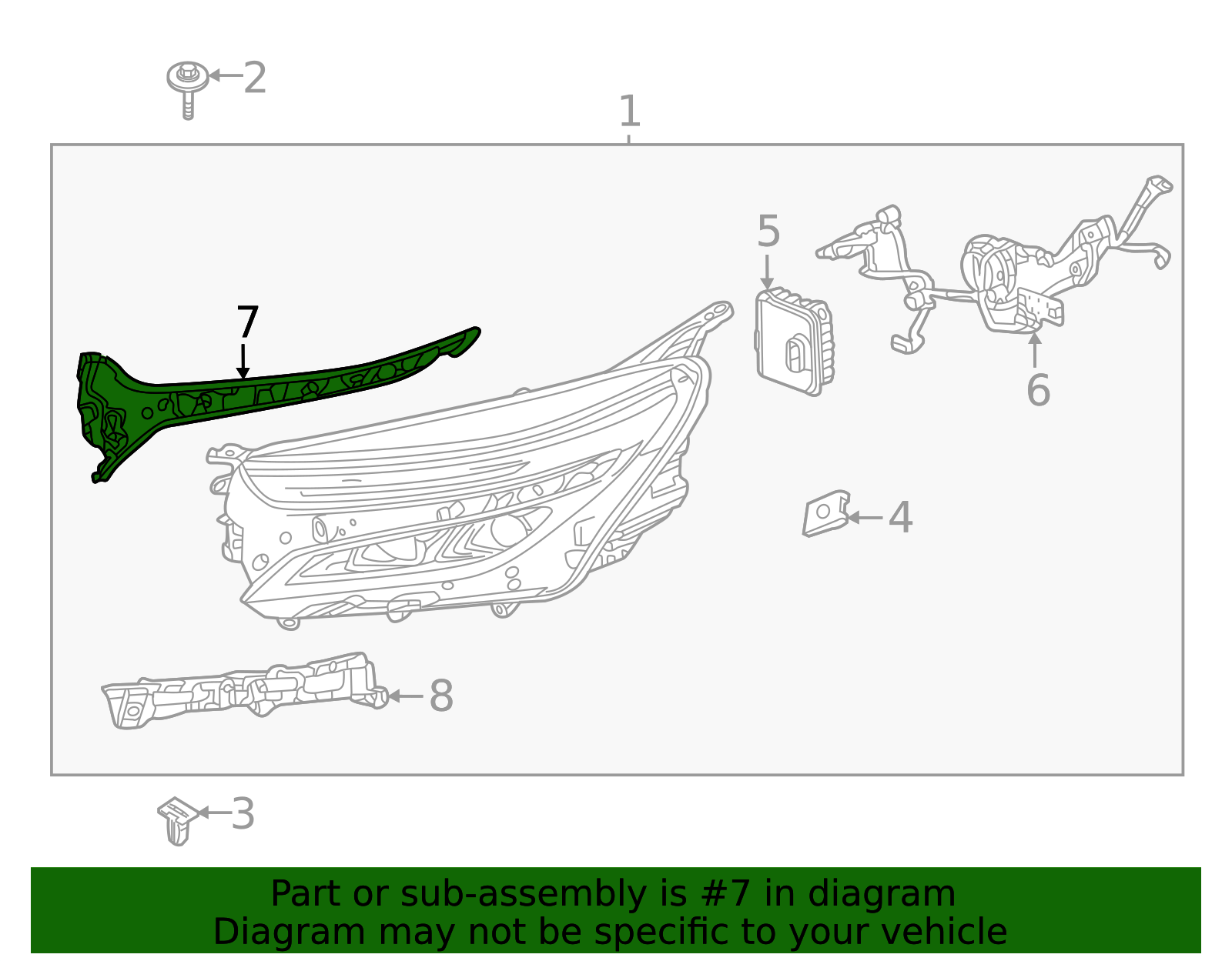 2022-2024 Chevrolet Equinox Bracket 84883802 GM | GMPartsDirect.com
