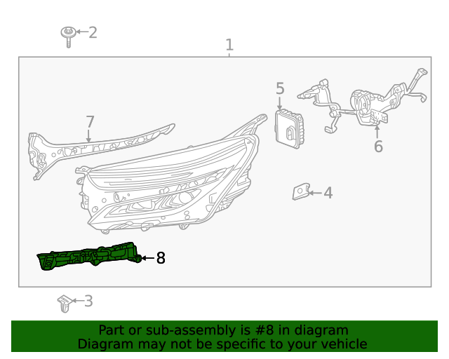 2022 Chevrolet Equinox Bracket 84949307 | GMPartsDirect.com