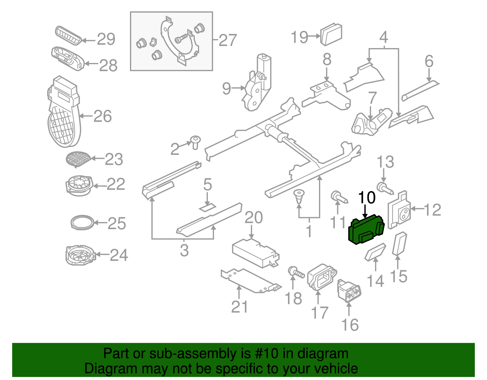 8K0-959-748-A - Power Seat Switch 2008-2017 Audi | AutoNation Parts