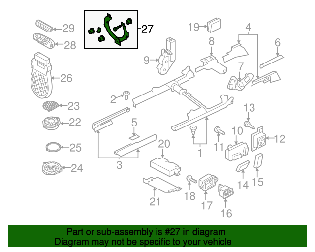 2010-2017 Audi Module Mount Kit 8F0-898-345 | OEM Parts Online