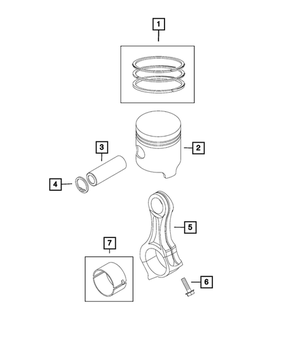 2014-2017 Ram Engine Piston 68304744AA | Mopar eStore