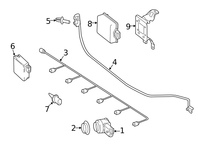 2018-2022 Mercedes-Benz Distance Sensor Bracket 253-540-79-26 | MB ...