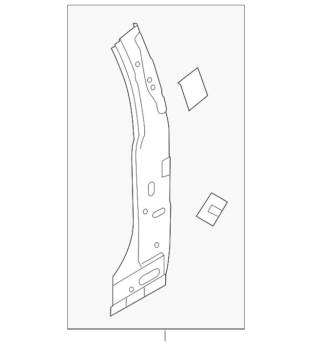 2021-2023 Ford Inner Lock Pillar lc3z1640476a | TascaParts.com