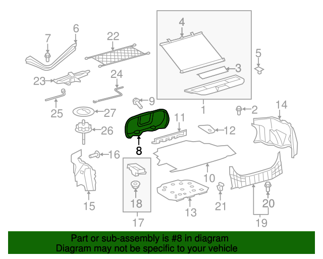 64717-33080-C0 - Panel Cover - 2007-2011 Toyota Camry | Sparks Parts