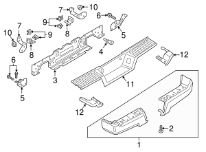 2017-2020 Ford Reinforcement - Passenger Side (RH) HC3Z-17C947-H ...