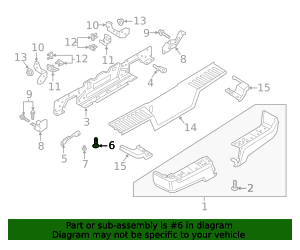 Ford Dealership 2018-2024 Ford Reinforced Bracket Bolt W720107-S307 ...