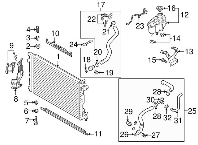 2018-2020 Audi Coupling Shaft 8W0-122-293-DL | Audi OEM Parts