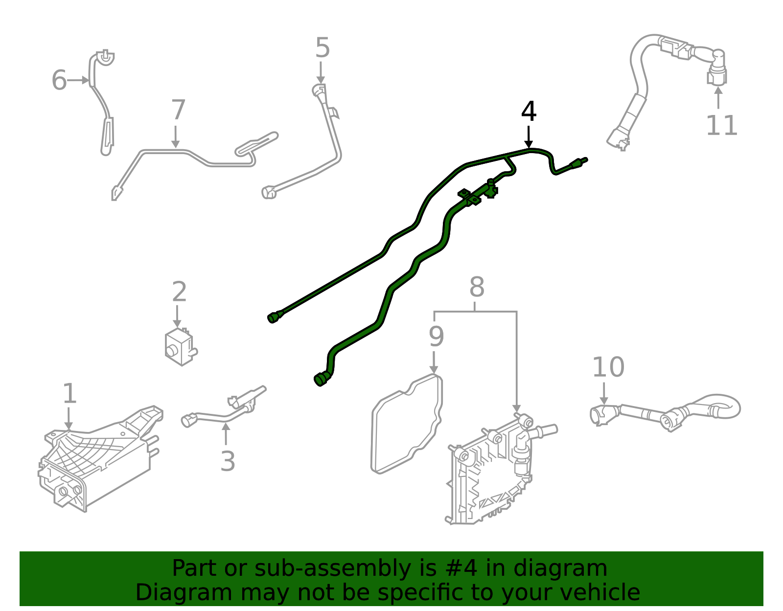 OEM Ford Tube Assembly For 2021-2025 Ford - Part No. M1MZ-9D683-A ...