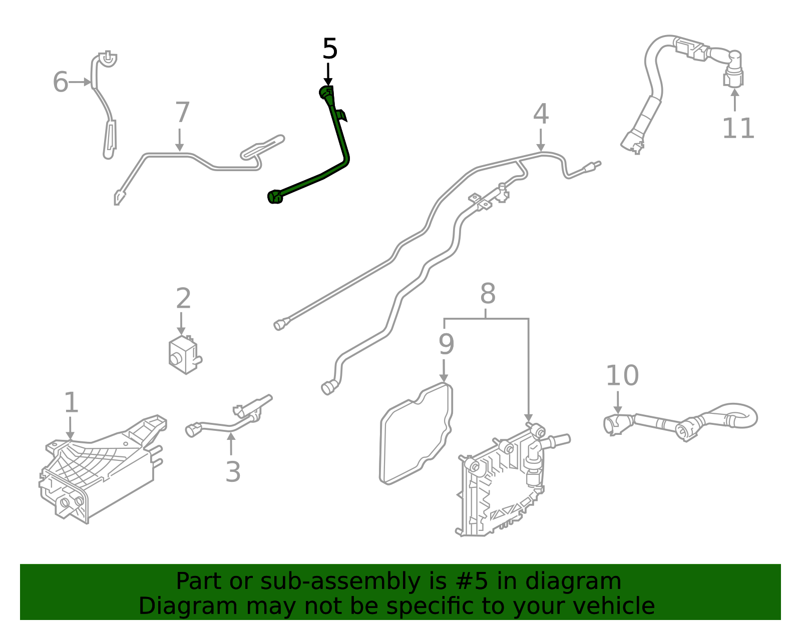 2020-2024 Ford Explorer Purge Line L1MZ-9G297-E | QuirkParts