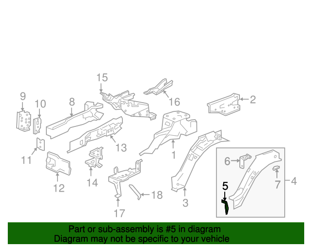 60617-TVA-A00ZZ - Upper Rail Assembly Front Bracket 2018-2024 Honda ...