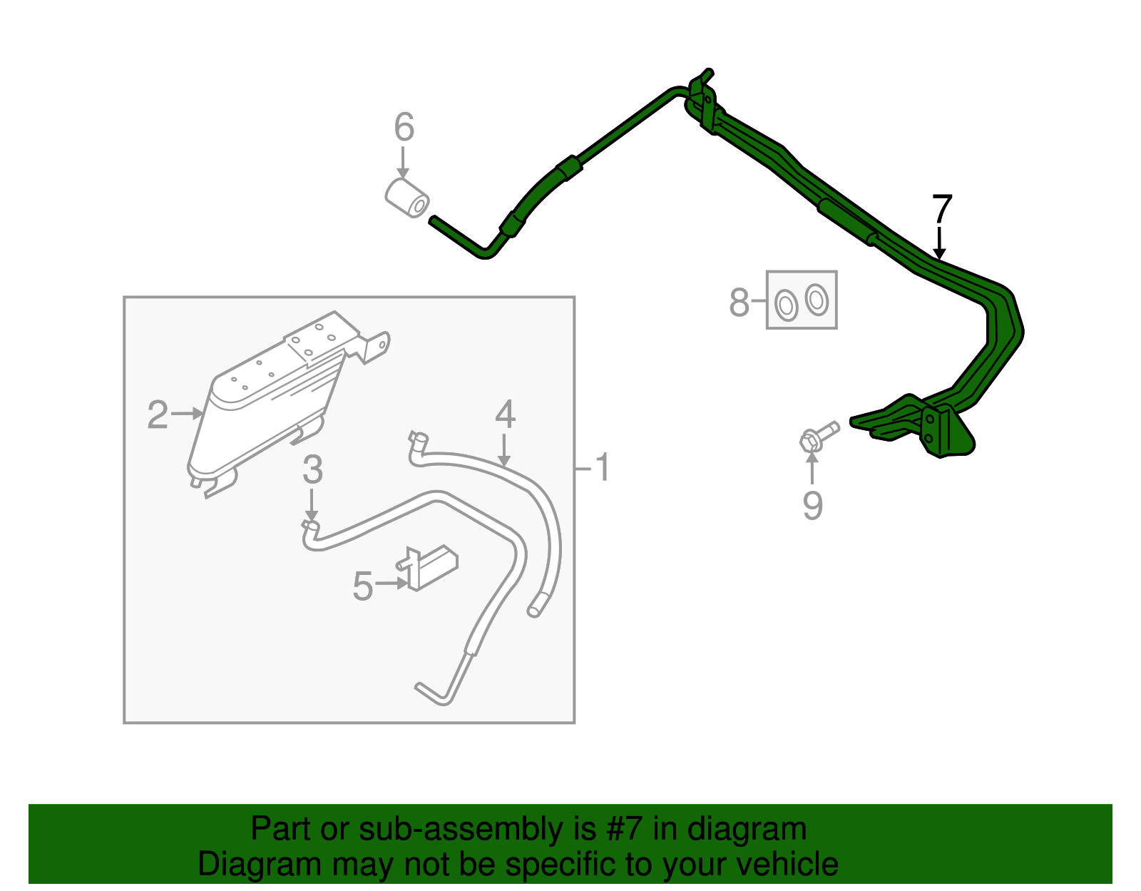 7L2Z-7R081-F - Tube 2007-2010 Ford | Big 3 Auto Parts