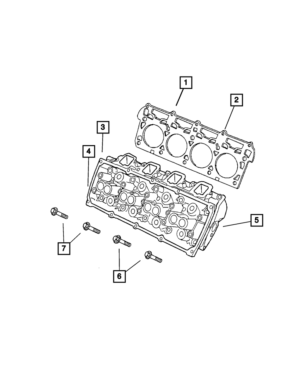 53021621BC - Cylinder Head Gasket, Left 2003-2008 Mopar | Big 3 Auto Parts
