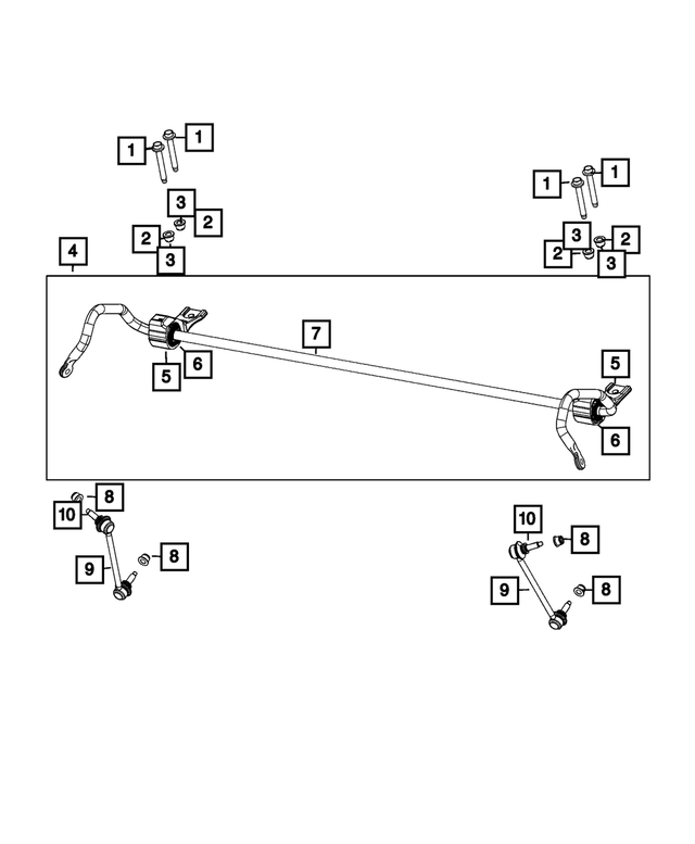 MOPAR GENUINE STABILIZER BAR LINK - 68423547AC - 68423547AC | Mopar ...