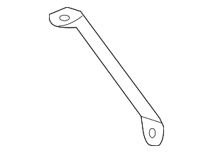 166-620-05-85 - Lower Impact Bar Brace 2012-2019 Mercedes-Benz ...