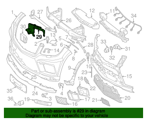 166-626-05-29 - Cruise Control Distance Sensor Bracket 2013-2016 ...
