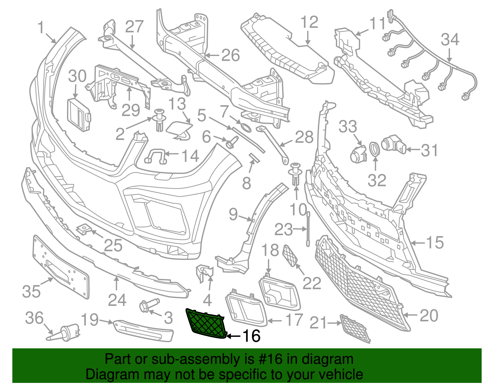 2013-2016 Mercedes-Benz Outer Grille 166-885-45-22 | Retail Performance ...