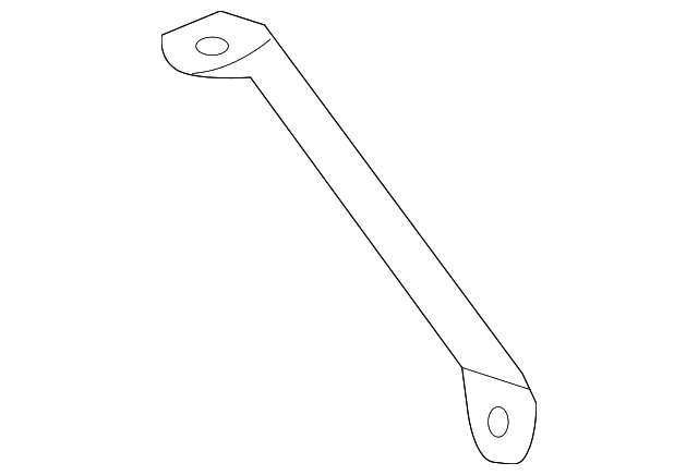 166-620-05-85 - Lower Impact Bar Brace 2012-2019 Mercedes-Benz ...