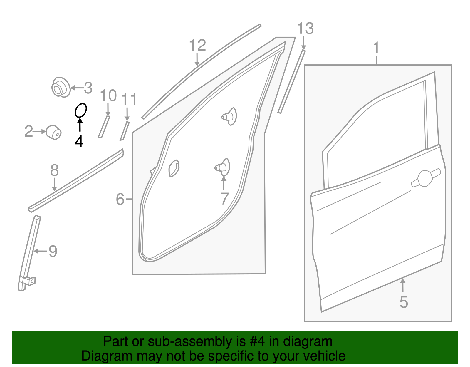H0895-R8000 - 1984-2023 Nissan - Base Doorlh Base Doorrh Bell Crank ...