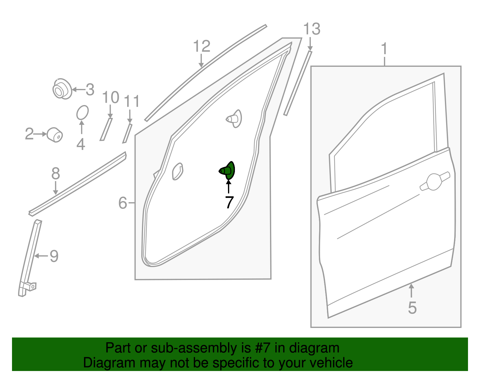2011-2023 Nissan Door Weather-Strip Clip 80850-1JA0A | Scott Evans ...
