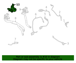 55510056 - Exhaust Pressure Differential Sensor Bracket 2021-2023 GM ...