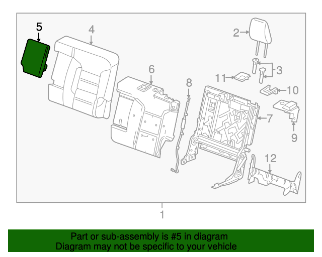2017-2019 GMC Acadia F Armrest 84144418 | GMPartsDirect.com