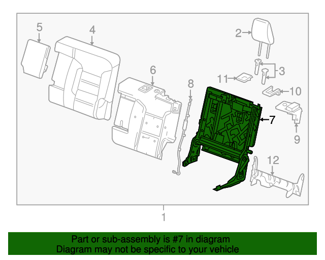 84782316 GM Seat Back Frame | GM Parts Store