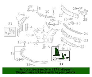52030-76010 - Lamp Cover For 2019-2023 Lexus | Lexus OE Parts