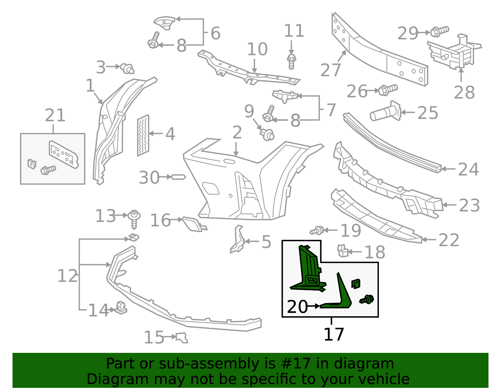 2019-2024 Lexus Lamp Cover 52040-76010 | SSL Parts