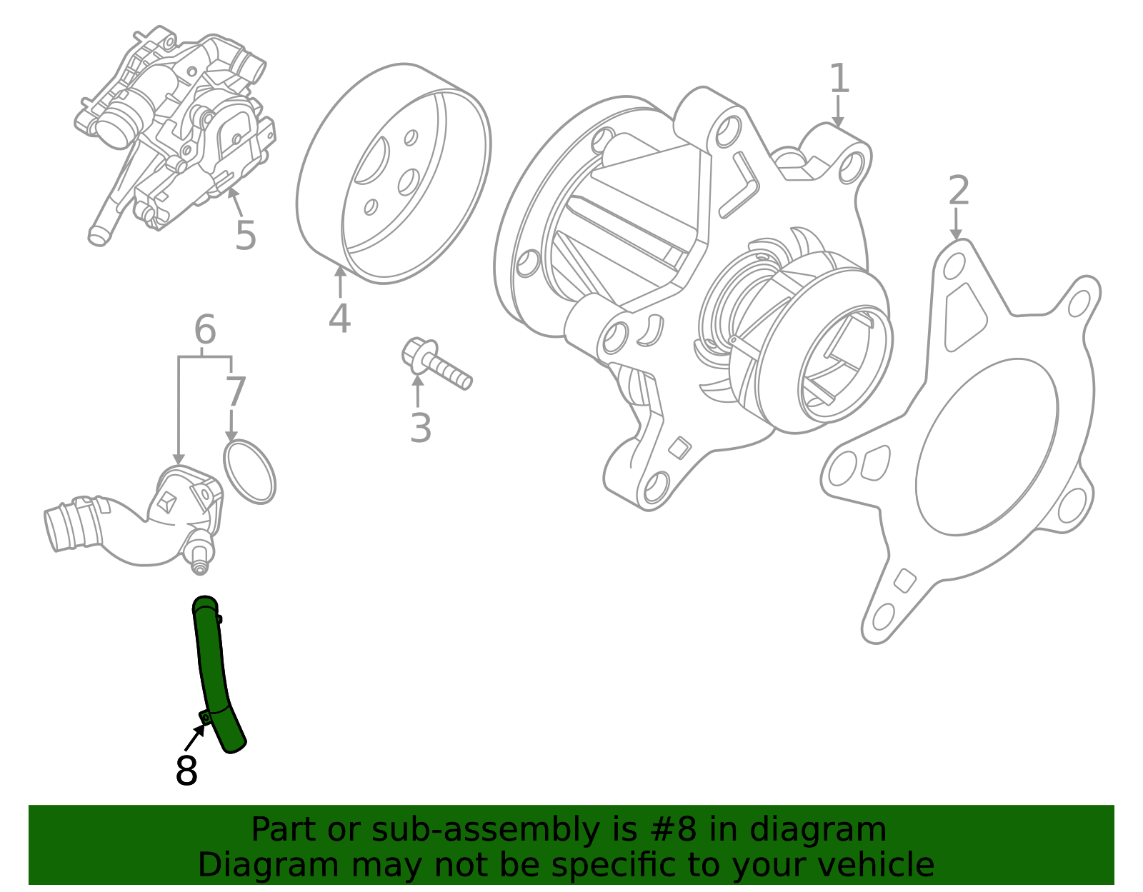 25415-3D110 - Radiator Coolant Hose 2025 Kia | Kia.Parts