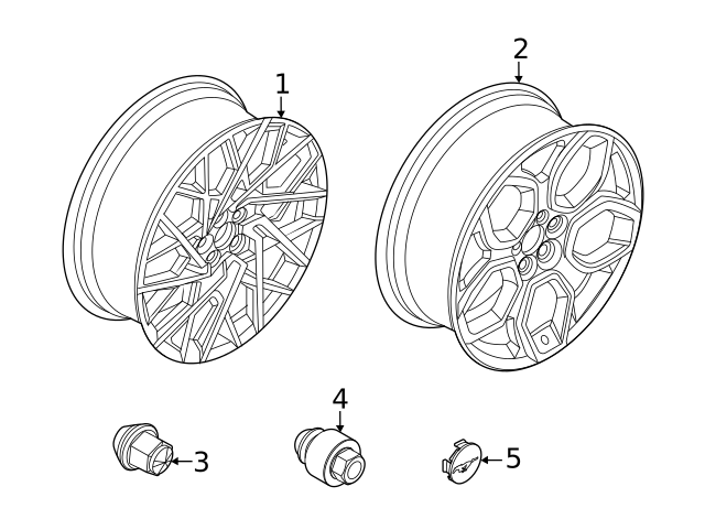 2021-2023 Ford Mustang Mach-E Wheel, Alloy LK9Z-1007-C | Ford OEM Parts ...