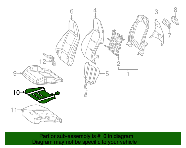 176-906-68-00 - Seat Cushion Heater 2020 Mercedes-Benz | Mercedes-Benz ...