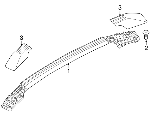 51137237137 - 2008-2014 BMW X6 Roof Rail (51-13-7-237-137) | BMW of ...