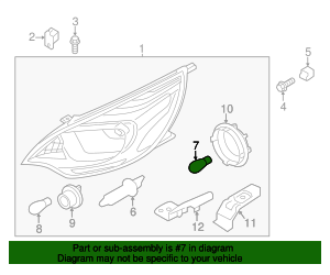 18647-60556L - Marker Lamp Bulb 2012-2017 Kia Rio | Kia.Parts Store